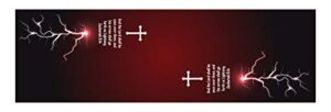 white water archery lightning bolt cross zechariah 9:14 red stabilizer wrap 5, 1.87