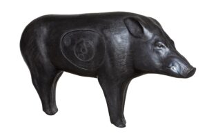 real wild 3d black boar archery target with asa and ibo scoring