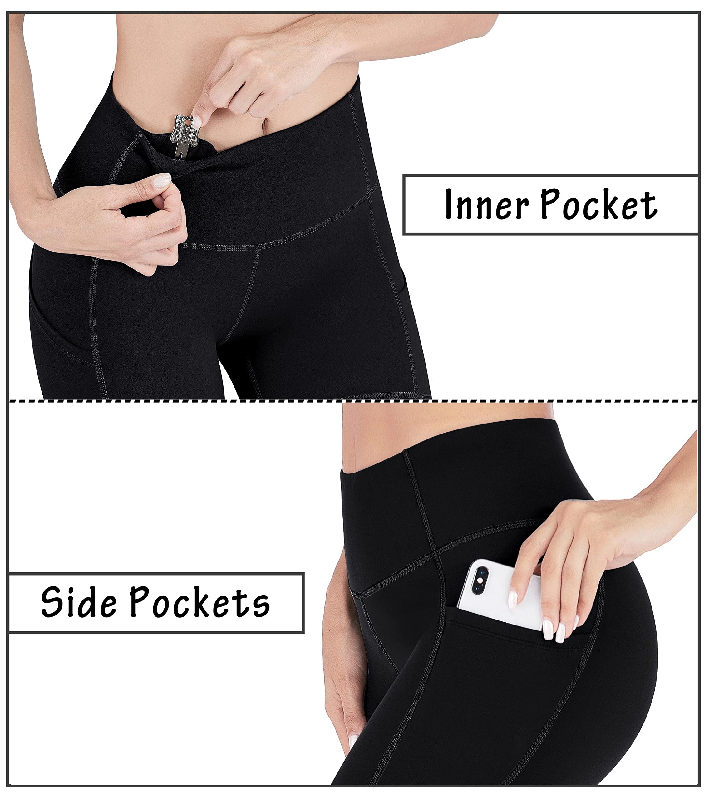 Heathyoga Biker Shorts Women High Waist Yoga Shorts for Women Workout Shorts with Pockets Athletic Shorts Gym Shorts