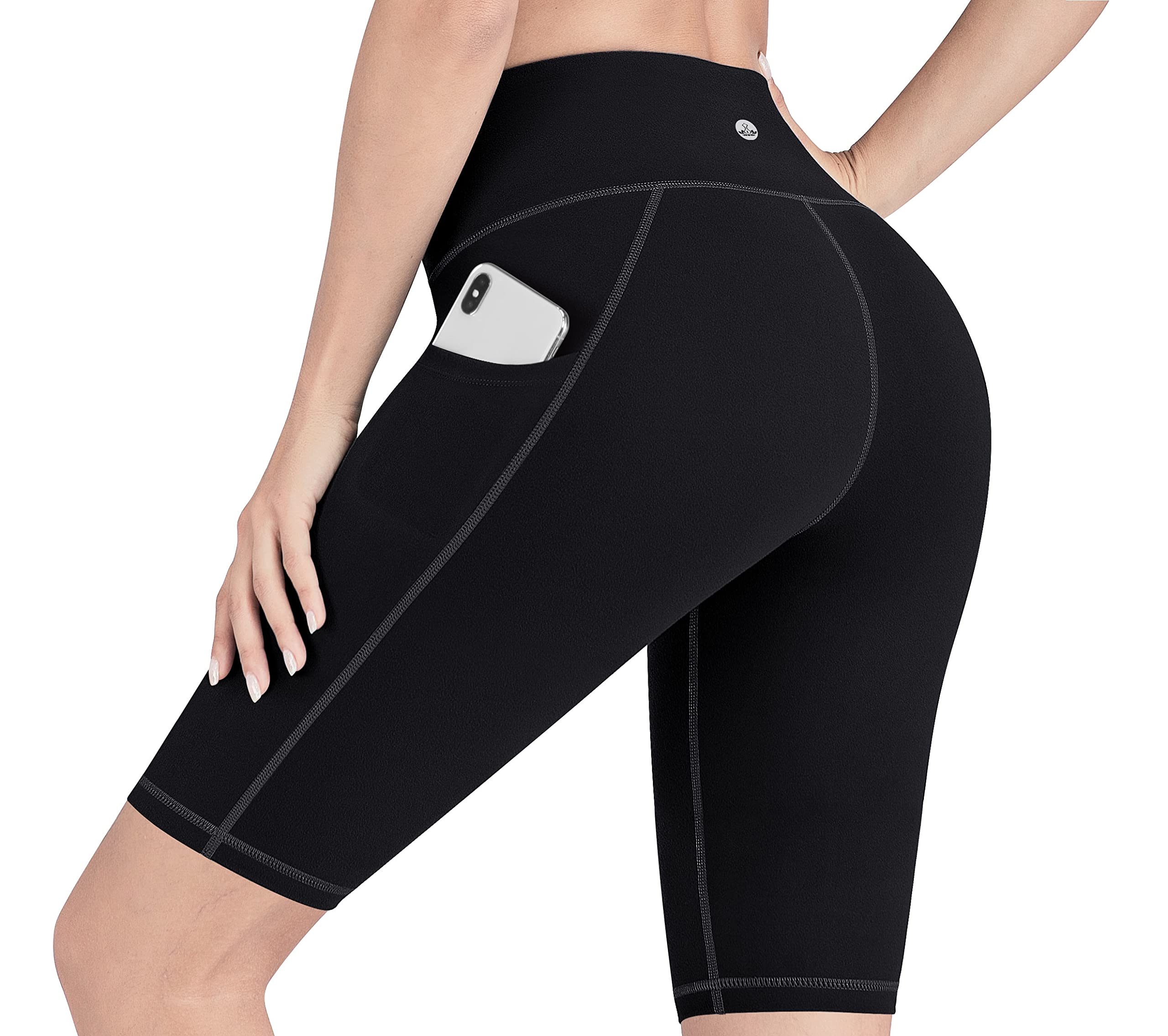 Heathyoga Biker Shorts Women High Waist Yoga Shorts for Women Workout Shorts with Pockets Athletic Shorts Gym Shorts