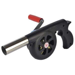 sunglow outdoor cooking bbq fan air blower，hand crank blowers， barbecue fire bellows for picnic camping stove accessories