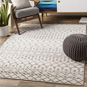 livabliss elsie global bohemian area rug,6'7" square,khaki/gray