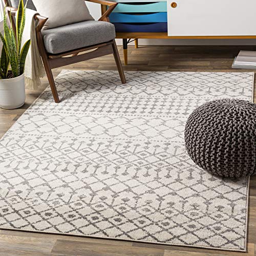 Livabliss Elsie Global Bohemian Area Rug,6'7" Square,Khaki/Gray