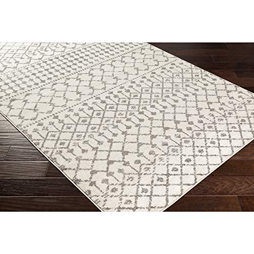 Livabliss Elsie Global Bohemian Area Rug,6'7" Square,Khaki/Gray