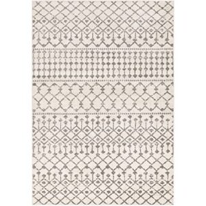 Livabliss Elsie Global Bohemian Area Rug,6'7" Square,Khaki/Gray