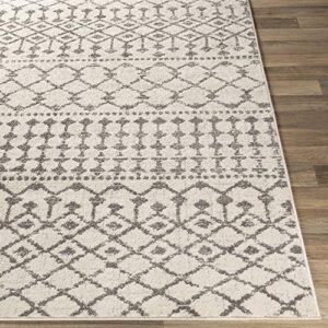 Livabliss Elsie Global Bohemian Area Rug,6'7" Square,Khaki/Gray