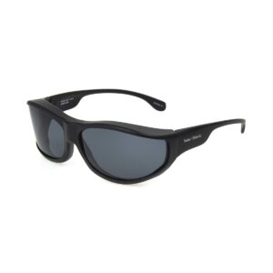 dioptics solar shield andes fits over sunglasses polarized wrap, black, 54 mm