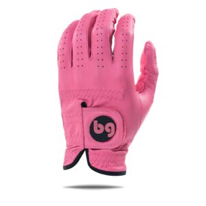 bg bender golf glove | wear on left | (pink, mens small)