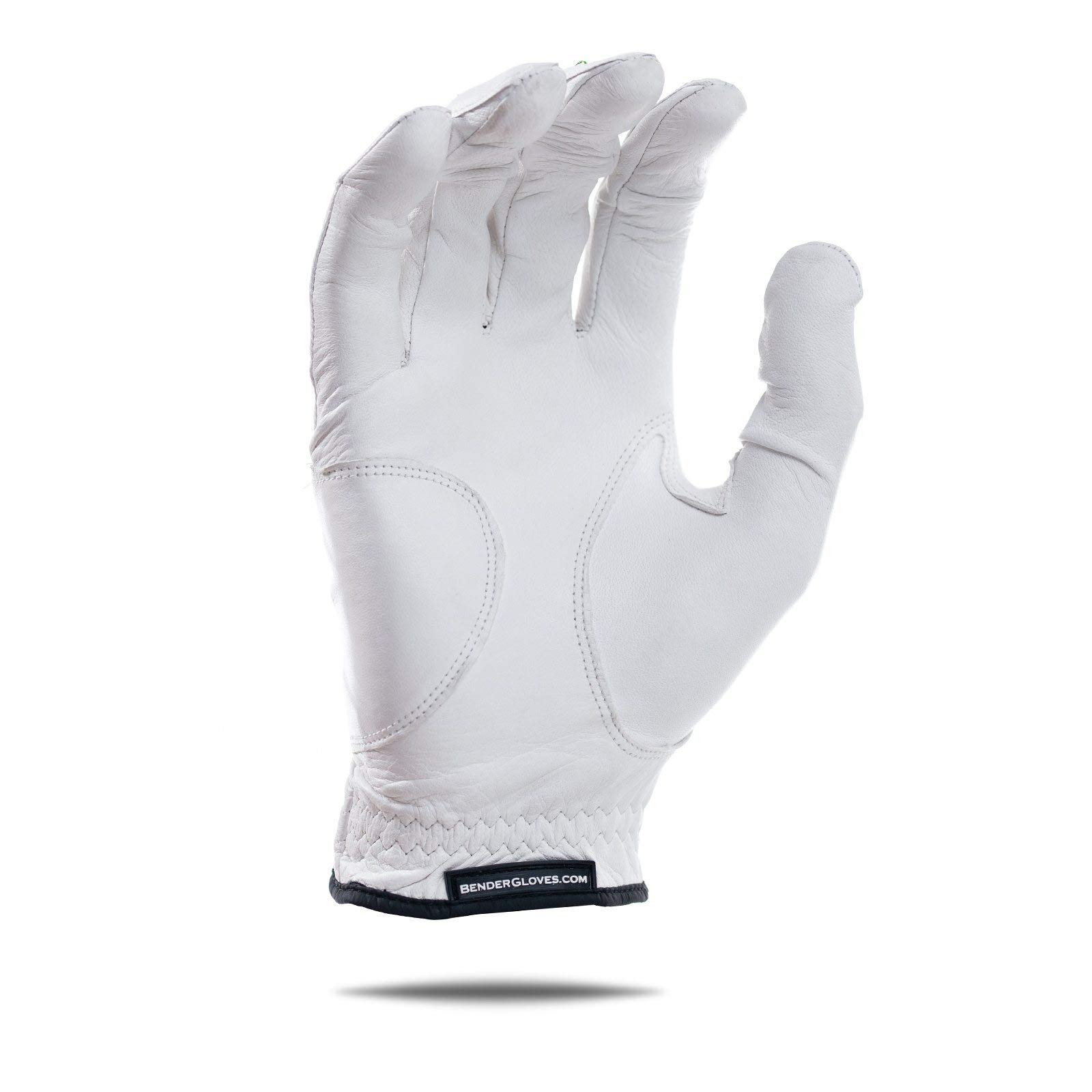 BG Bender Golf Glove | Wear On Left | (White, Mens XXL)