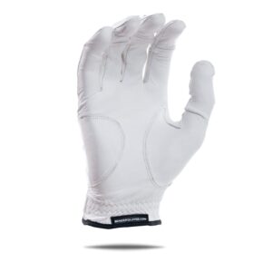 BG Bender Golf Glove | Wear On Left | (White, Mens Medium)