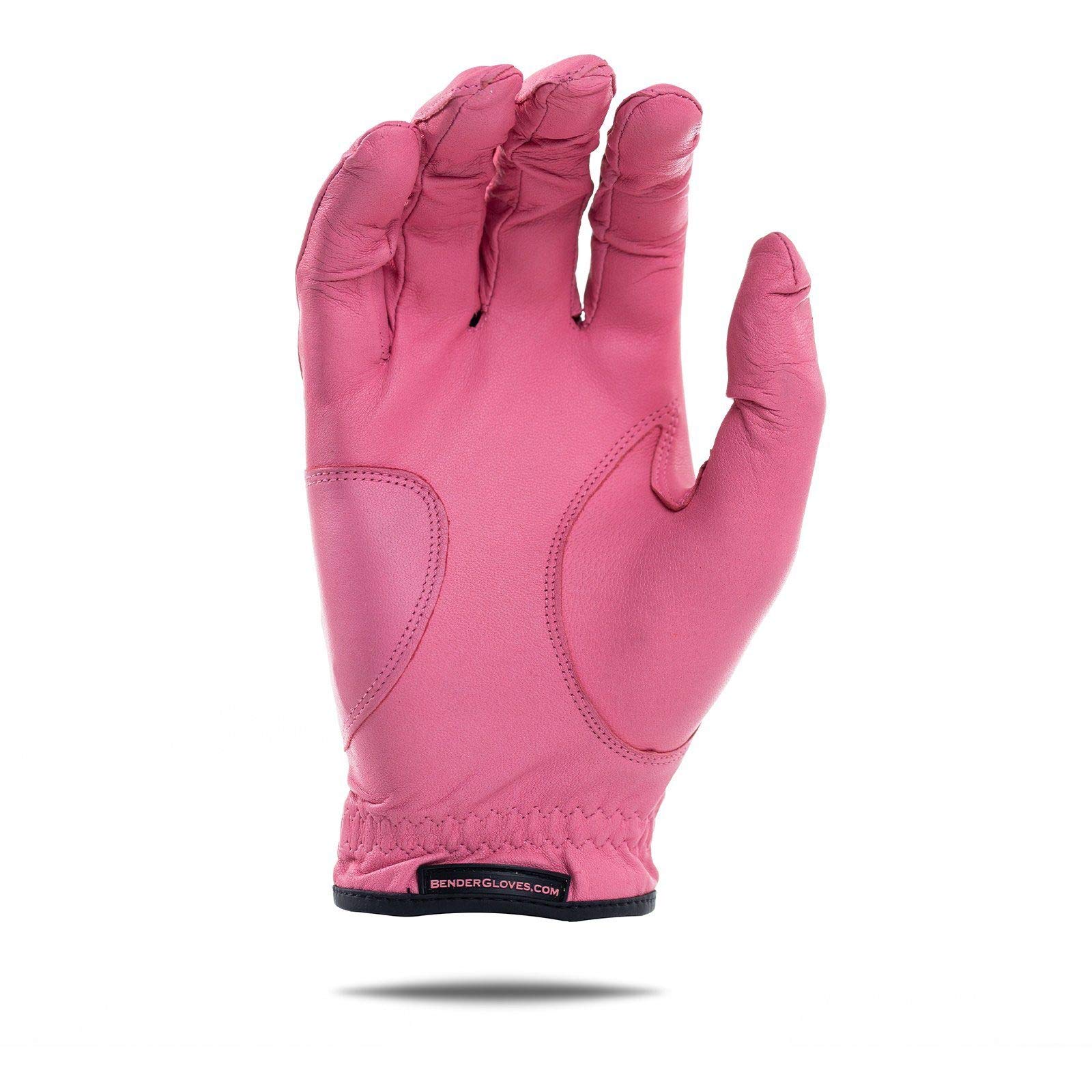 BG Bender Golf Glove | Wear On Left | (Pink, Mens ML)