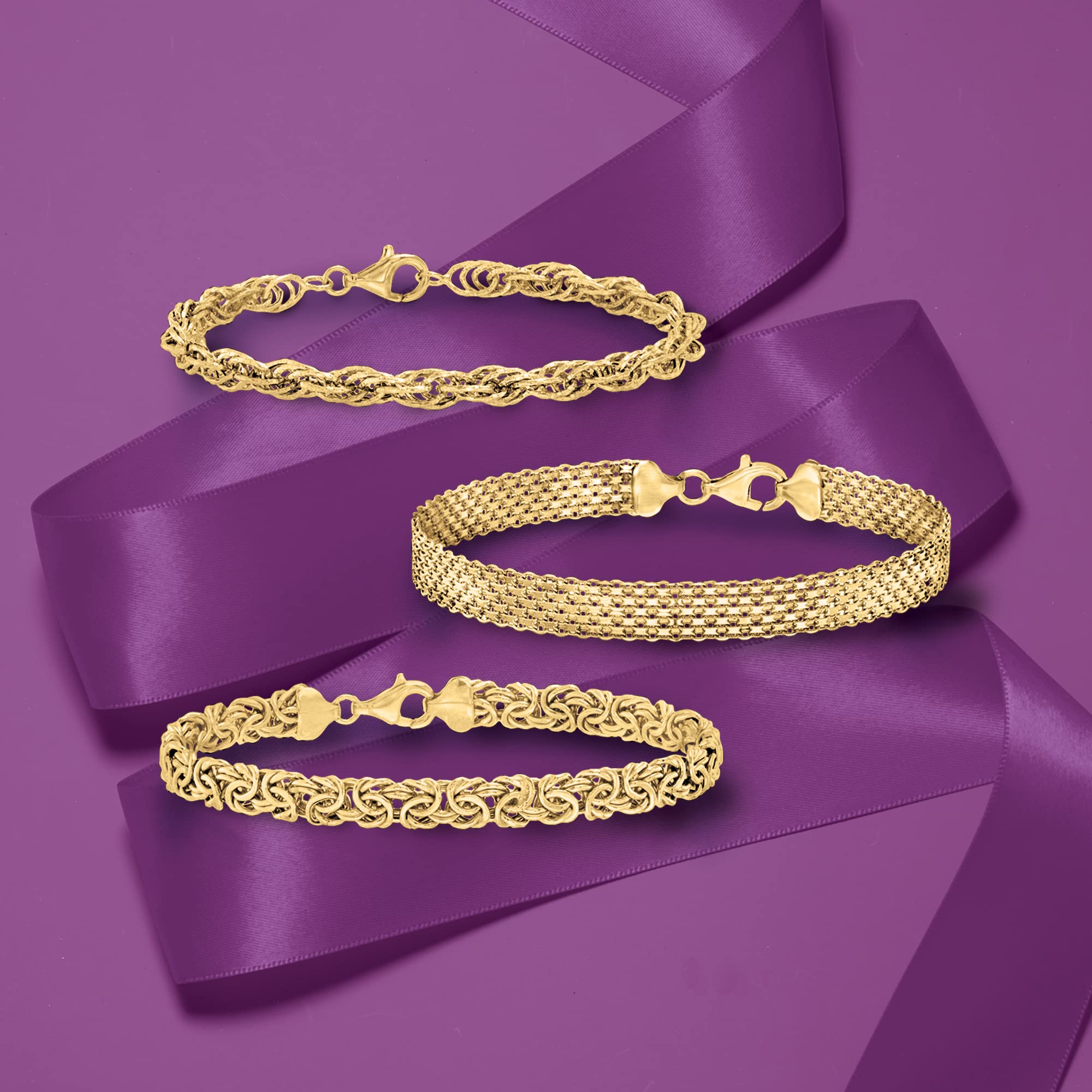 Ross-Simons Jewelry Set: 3 Link Bracelets