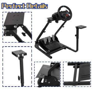 Hottoby G920 Steering Wheel Stand Fit for Logitech G25 G27 G29 G923,Tilt-Adjustable Racing Simulator Cockpit, Shifter Mount Pro,Not Included Wheel and Pedals