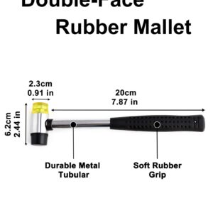 Holmer Guitar Fret Hammer Guitar Anatomy Luthier Tools Fretting Hammer with Double Head for Electric Acoustic Bass Guitar or Mandolin, Banjo and Ukulele