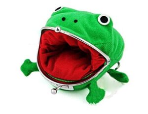 cosplay anime frog coin purse cute pouch wallet small money bag plush toy for funny 3225