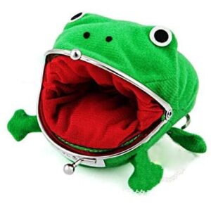 Cosplay Anime Frog Coin Purse Cute Pouch Wallet Small Money Bag Plush Toy for Funny 3225