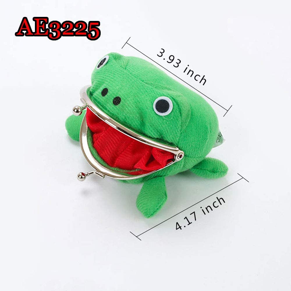 Cosplay Anime Frog Coin Purse Cute Pouch Wallet Small Money Bag Plush Toy for Funny 3225