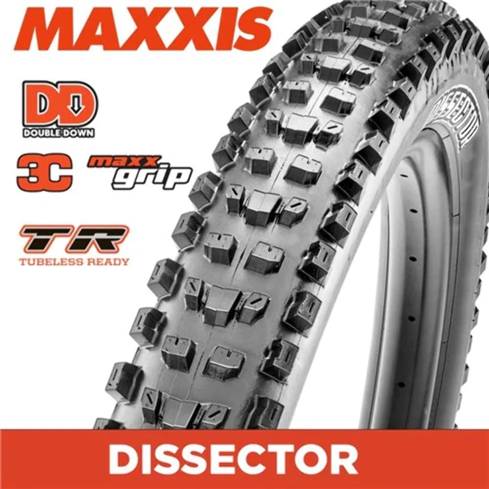 Maxxis Dissector 27.5 x 2.4 inches, MXT00240700 WT 120 TPI Folding 3C MaxxGrip DD/TR