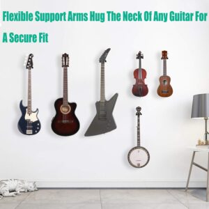 WOGOD Ukulele Wall Mount Hanger Stand Holder for Ukulele Violin Mandolin Banjo Guitars Wall Hangers Hooks Stands