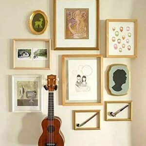 WOGOD Ukulele Wall Mount Hanger Stand Holder for Ukulele Violin Mandolin Banjo Guitars Wall Hangers Hooks Stands