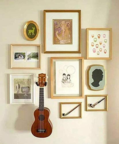 WOGOD Ukulele Wall Mount Hanger Stand Holder for Ukulele Violin Mandolin Banjo Guitars Wall Hangers Hooks Stands