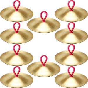 10 pieces finger cymbals belly dancing finger gold musical instrument for dancer ball party