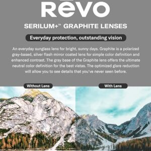 Revo Mens Rebel BL Matte Grey Frame/Graphite Lens One Size One Size