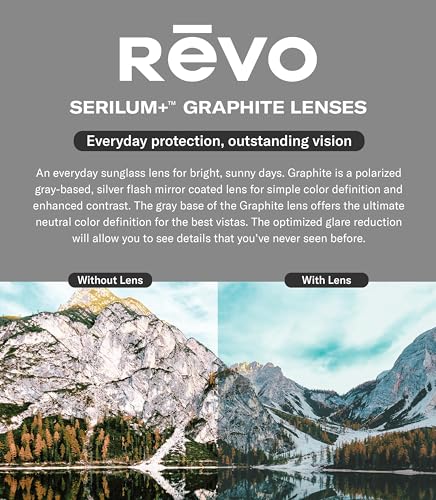 Revo Mens Rebel BL Matte Grey Frame/Graphite Lens One Size One Size