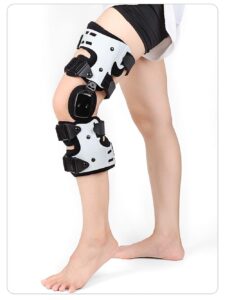 phasfbj orthopedic hinged knee brace, knee joint splint adjustable leg support fracture stabilizer for men & women acl ligament injuries sports injuries arthritis,right