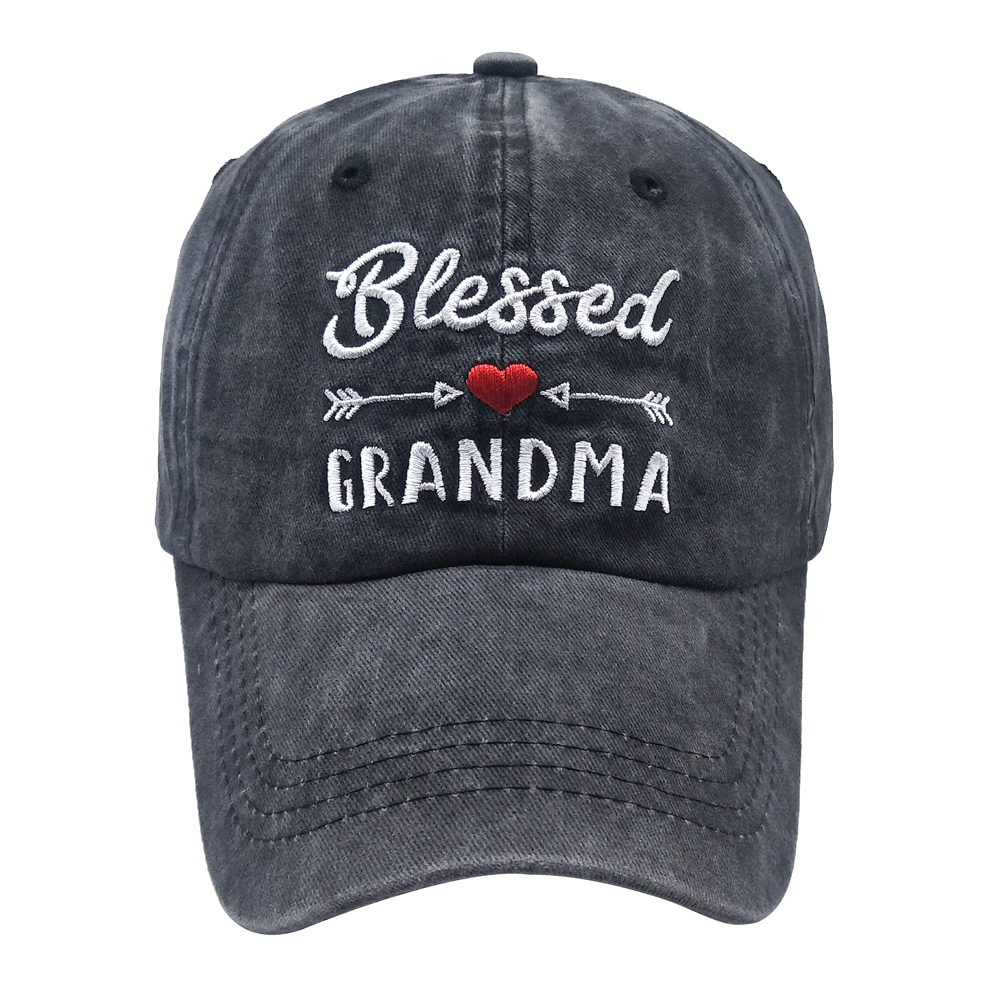 Waldeal Blessed Grandma Baseball Cap for Women, Vintage Adjustable Dad Hat