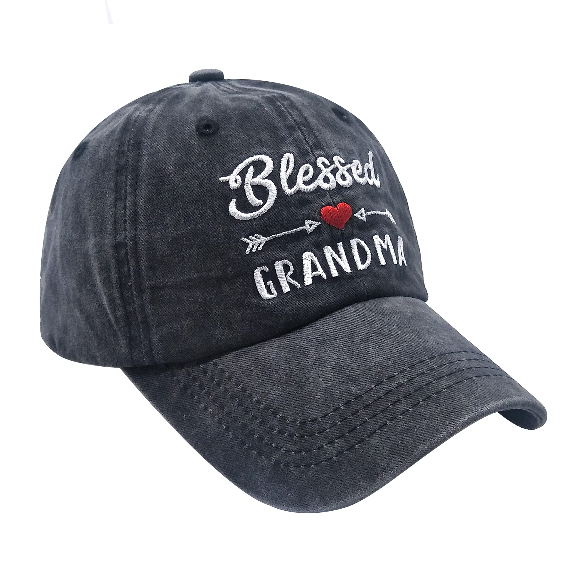 Waldeal Blessed Grandma Baseball Cap for Women, Vintage Adjustable Dad Hat