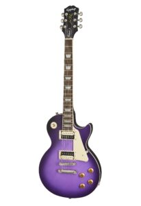 epiphone les paul classic, worn purple burst