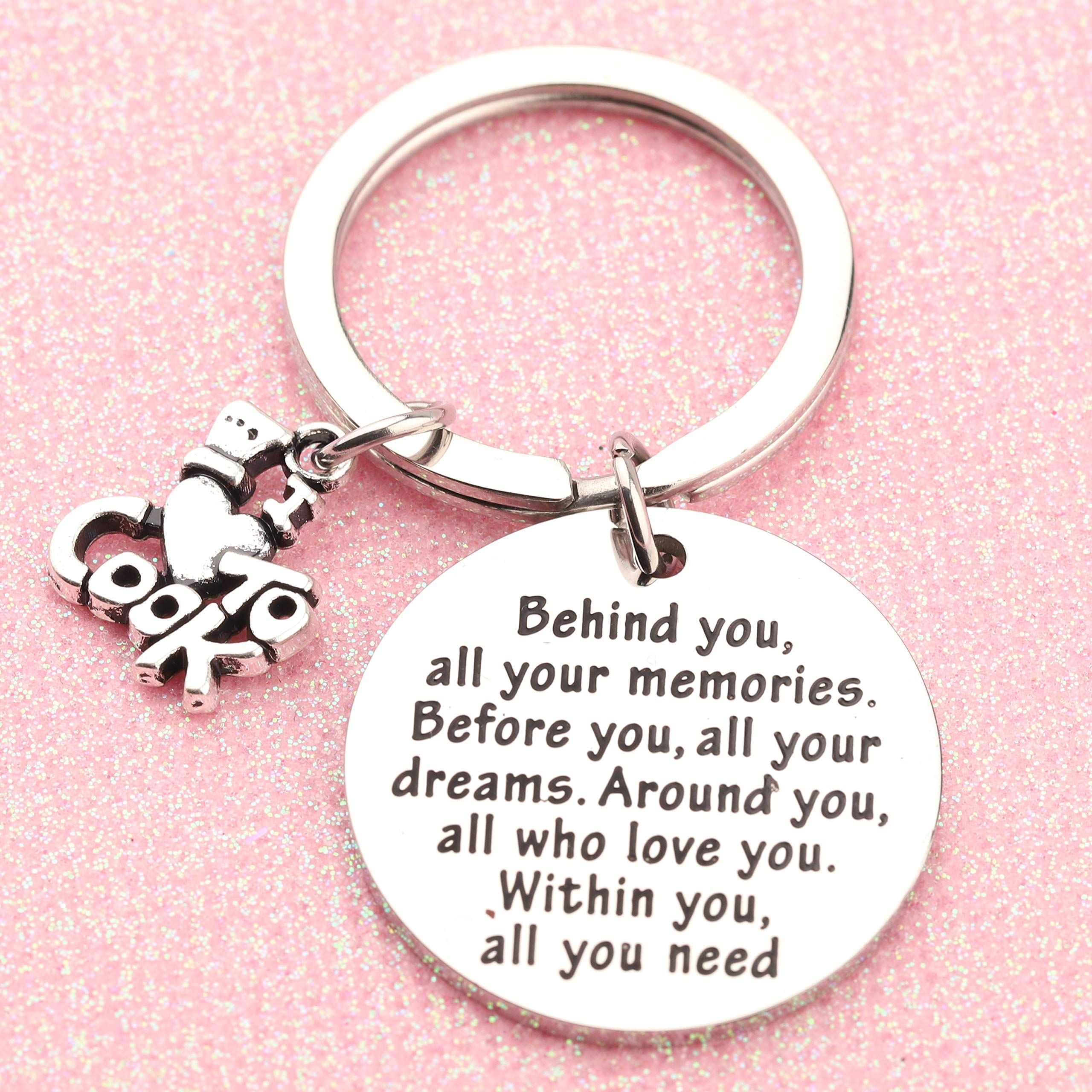 FEELMEM Future Chef Gift Chef Keychain Behind You All Your Memories Cooking Jewelry Culinary School Graduation Gift