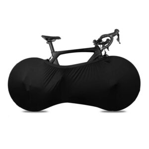 auxmart bike wheel cover indoor anti dust high elastic bicycle wheel bag suitable for 24-26 inches, black