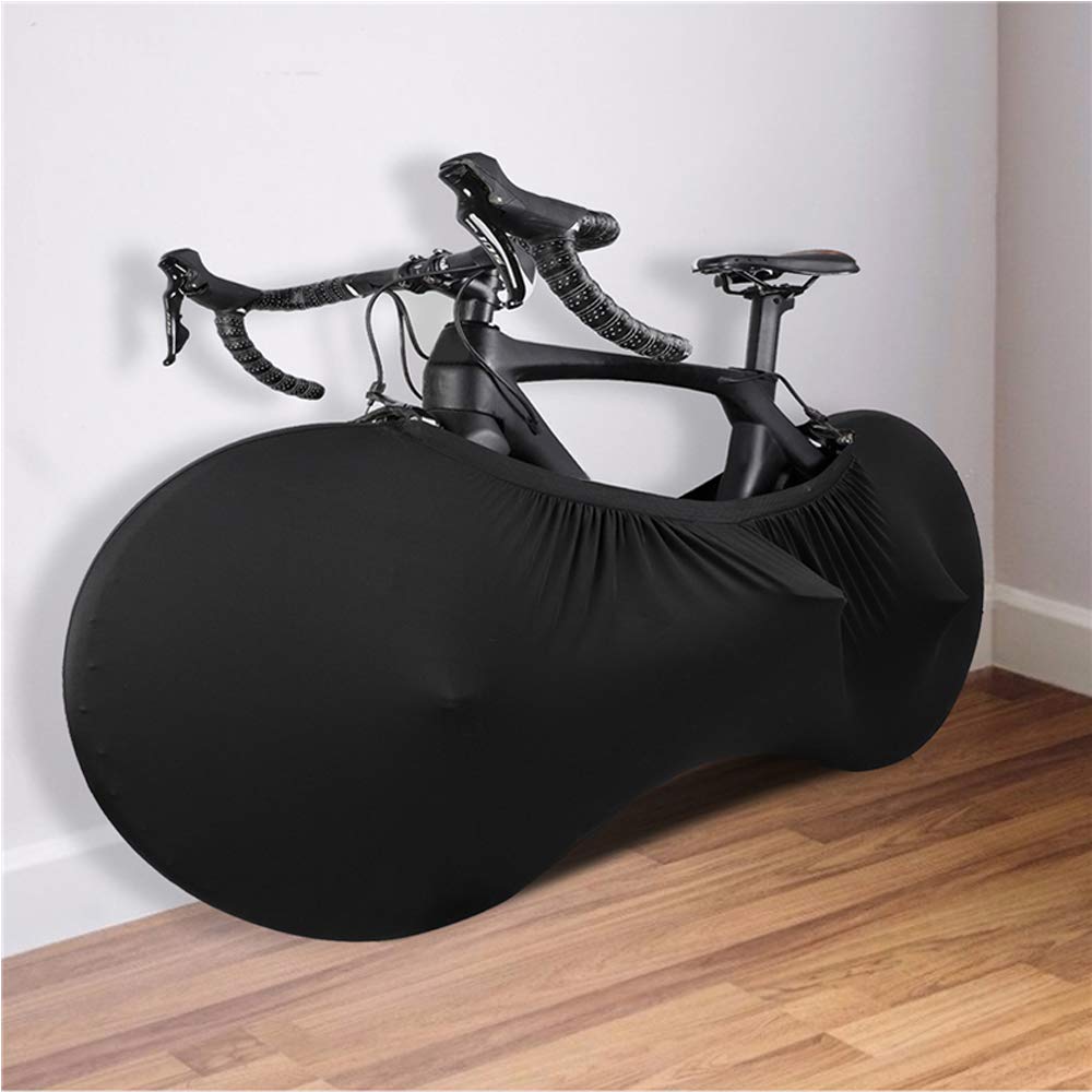 AUXMART Bike Wheel Cover Indoor Anti Dust High Elastic Bicycle Wheel Bag Suitable for 24-26 inches, Black