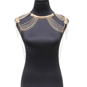 canb gold body chains shoulder body chain harness sexy body jewelry accessories for women and girls