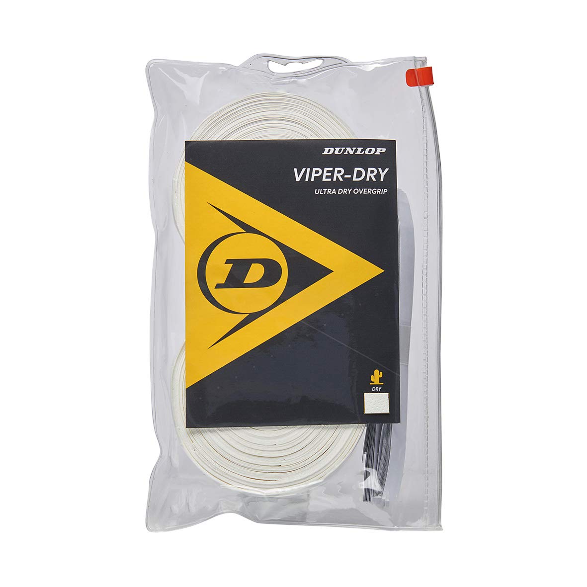 Dunlop Sports ViperDry Ultra Dry Tennis Overgrip, Roll of 30, White