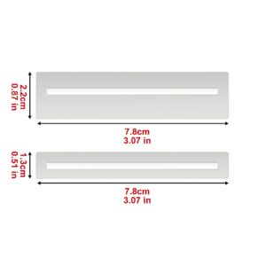 Holmer Guitar Luthier Tools with 15 Blades Feeler Gauge Metric, String Action Gauge Ruler, Fingerboard Fretboard Radius Gauge Measuring Tool, 2 Fingerboard Guard Protectors. (Chrome)