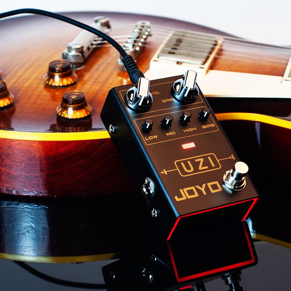 JOYO Distortion Pedal R Series Heavy Metal Dist Between American and British for Electric Guitar Effect (UZI R-03)