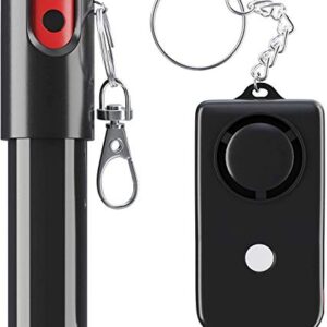 ARMADILLO DEFENSE Pepper Spray and Personal Alarm Key Chain Bundle (2 Pack) for Protection and Self Defense, Safeguard for Women and Men, Tear Gas and Panic Button