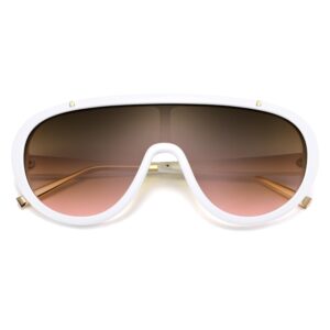 feisedy sunglasses women oversized one piece frame uv400 sun glasses trendy retro shades b2580