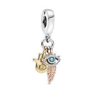 PANDORA Hamsa, All-Seeing Eye & Feather