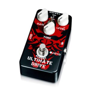 joyo overdrive distortion pedal rich bordering-on-distortion overdrive for electric guitar effect - bypass (ultimate drive jf-02)