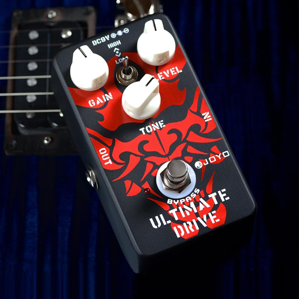 JOYO Overdrive Distortion Pedal Rich Bordering-on-Distortion Overdrive for Electric Guitar Effect - Bypass (Ultimate Drive JF-02)