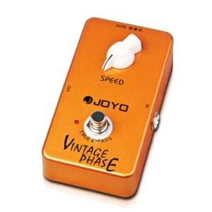 joyo vintage phase effect pedal beautifully re-creates classic phaser sounds of 70's for electric guitar effect - true bypass (jf-06)