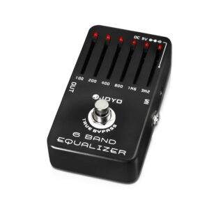 joyo 6-band eq pedal electric guitar equalizer (100hz 200hz 400hz 800hz 1.6khz 3.2khz) provides ±18db for each band (jf-11)