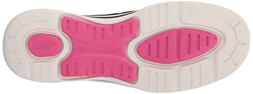 Skechers Women's Go Walk Arch Fit-Grateful Sneakers, Black/Hot Pink, 7.5