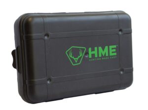 hme archery bow hunting storage organizer box plastic portable lightweight broadhead case with foam padding