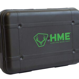 HME Archery Bow Hunting Storage Organizer Box Plastic Portable Lightweight Broadhead Case with Foam Padding