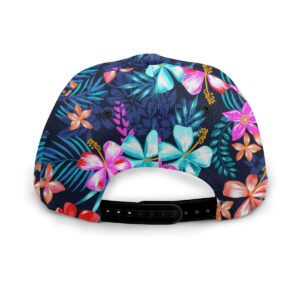 Great Gift - Tropical Colorful Flowers Palm Tree Leaves - Women Men Girls Boys Lightweight Outdoor Baseball Hat Breathable Sports Visor Sun Cap